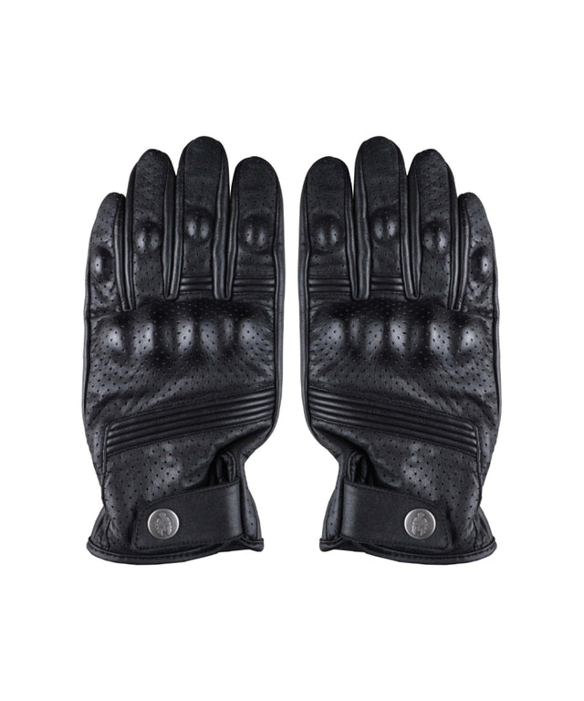 Midnight Raider Leather Gloves – Skull Riderz