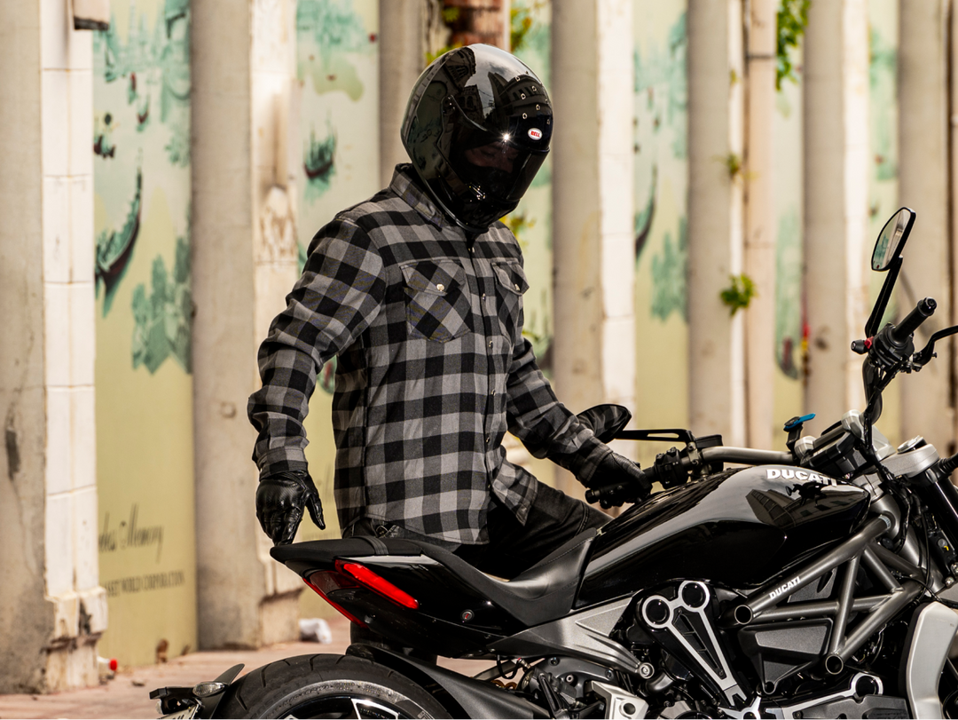 Shop Stylish Road Armor Protective Flannel Motorcycle Riding Shirt ...