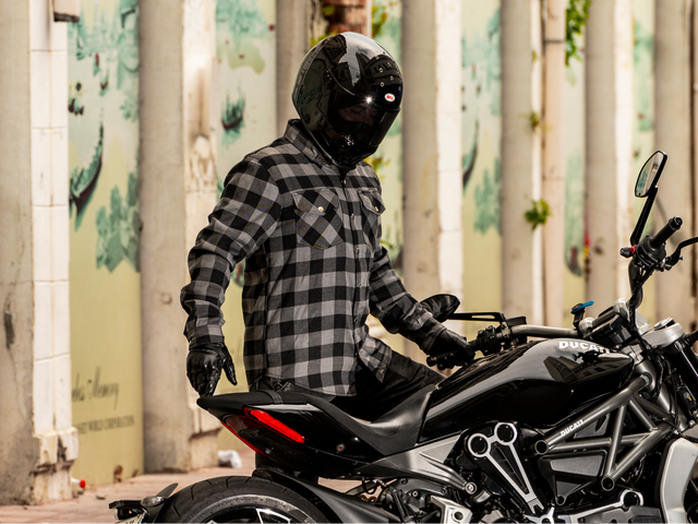 Shop Stylish Road Armor Protective Flannel Motorcycle Riding Shirt ...