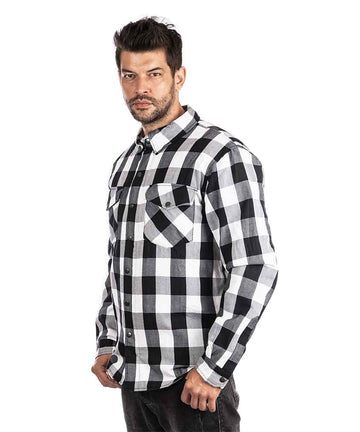 Shop Stylish Road Armor Protective Flannel Motorcycle Riding Shirt ...